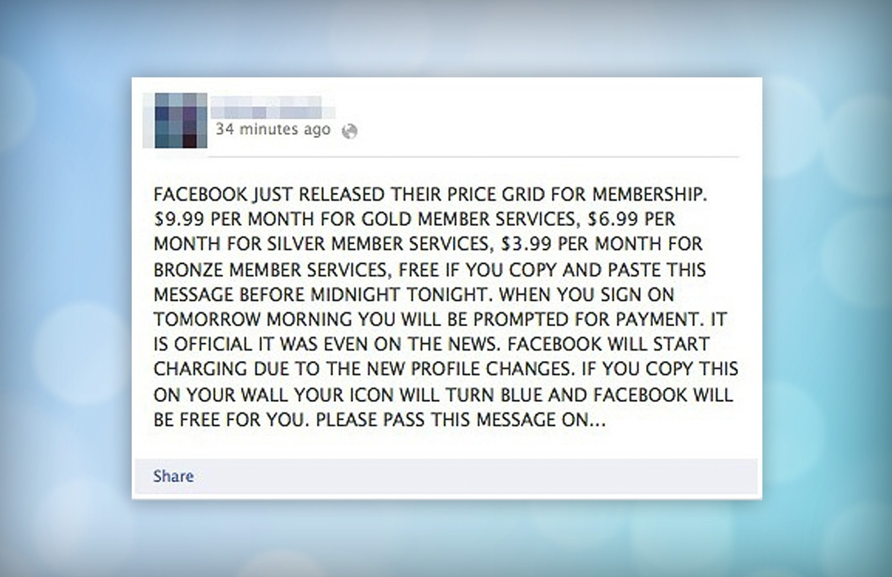 Facebook Gold Member Status Scam (2021) - Scam Detector
