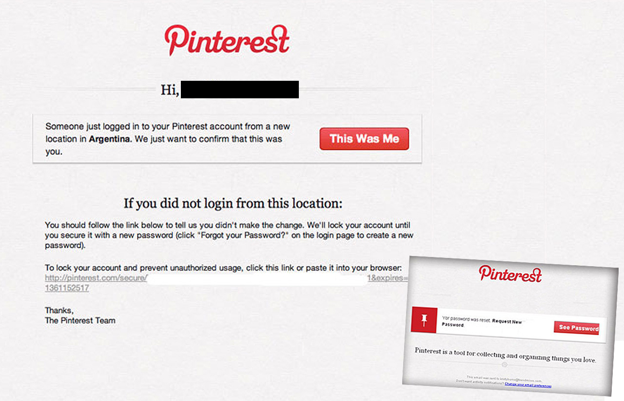 Pinterest Password Change Scam (2021) - Scam Detector
