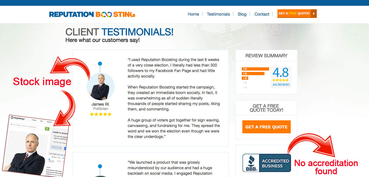 Fix Online Reputation Management Companies - Scam Detector