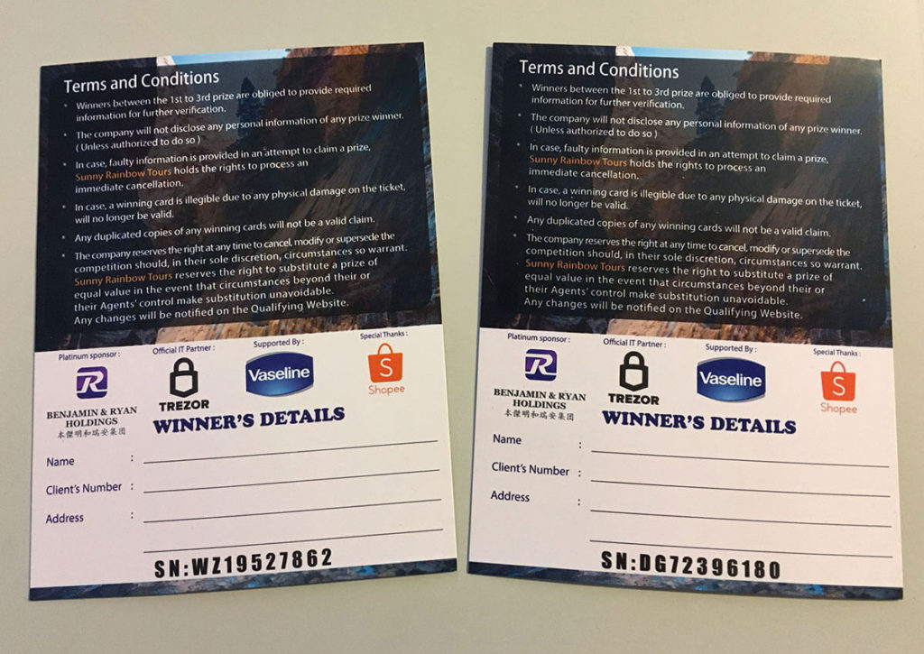 Malaysian Scratchie Tickets Scam - Scam Detector