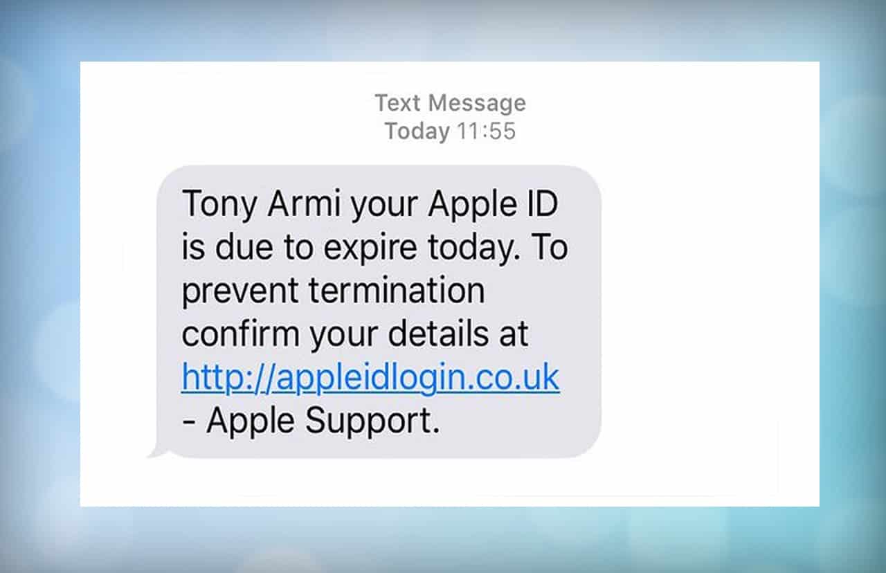 Apple ID Expiration Text Message Scam (2021) - Scam Detector