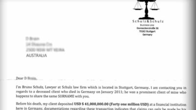 Inheritance Letter Sample Scam (2021) - Scam Detector