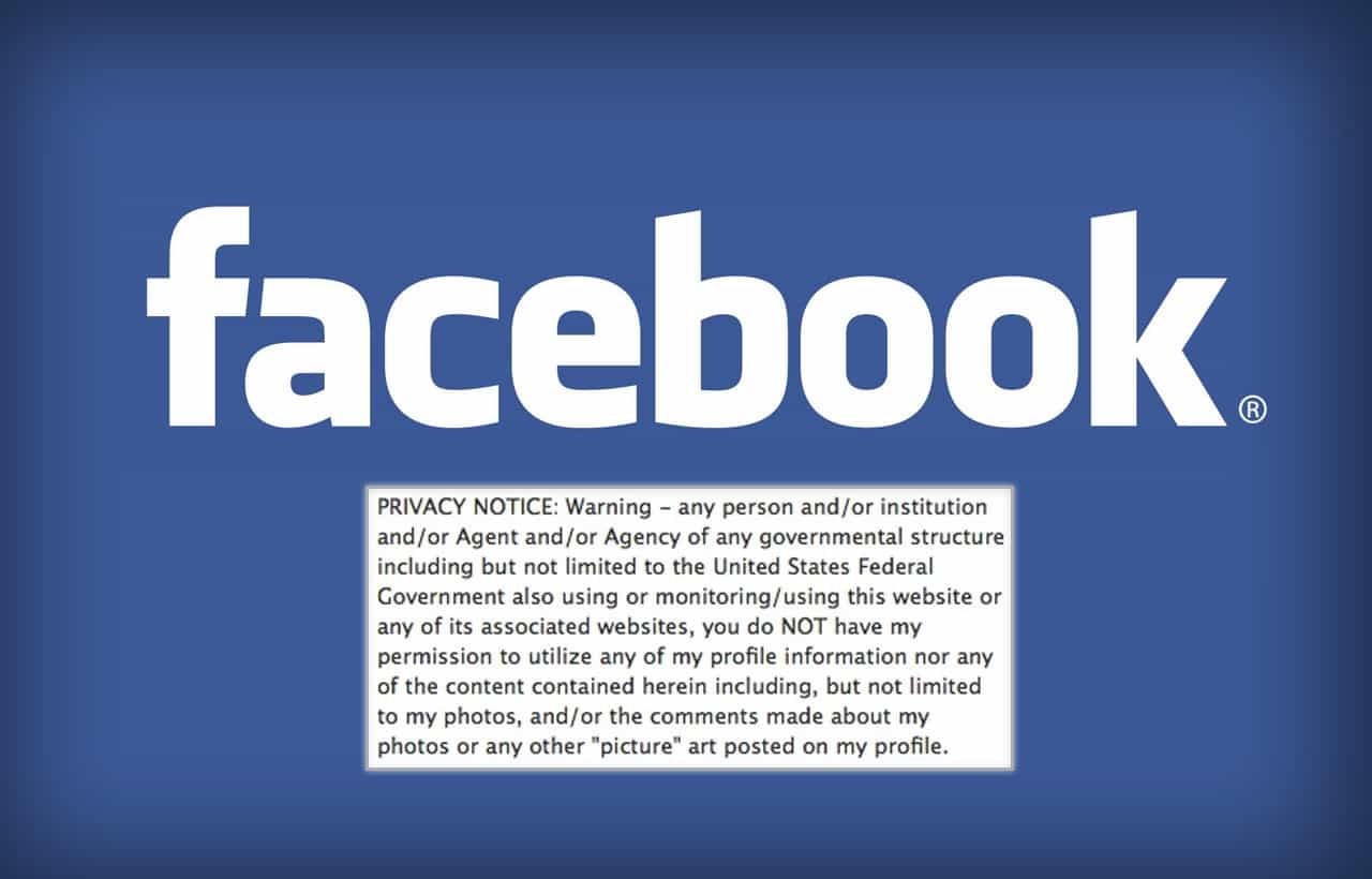 Facebook Privacy Notice Hoax - Scam Detector