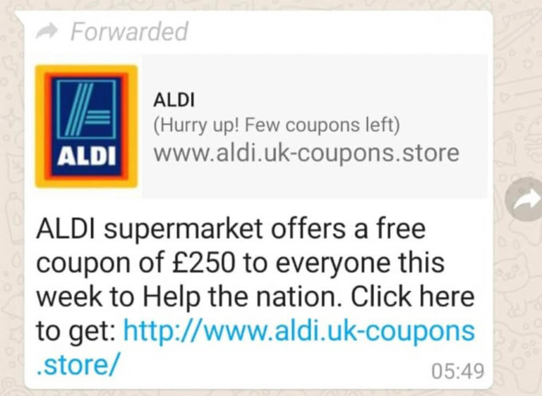 Aldi Coupon Scam (2020) - Scam Detector
