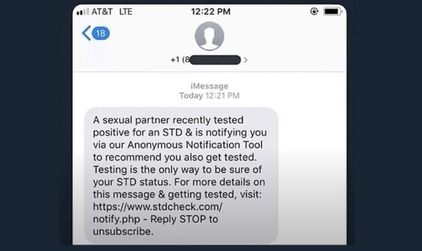 STD Check Text Message Scam (2023) - Scam Detector