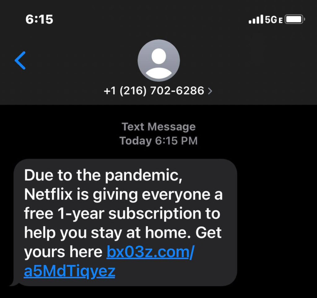 Netflix Free Year Scam [2021] - Scam Detector