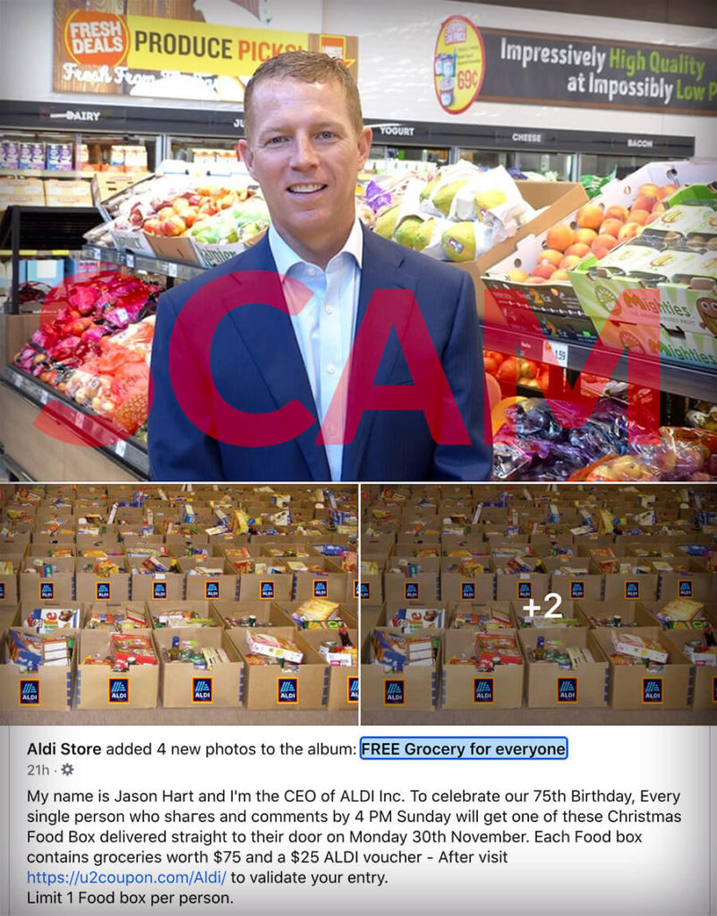 Aldi Food Box Scam (2020) - Scam Detector