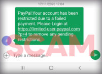 PayPal Support Text Scam (2023) - Scam Detector