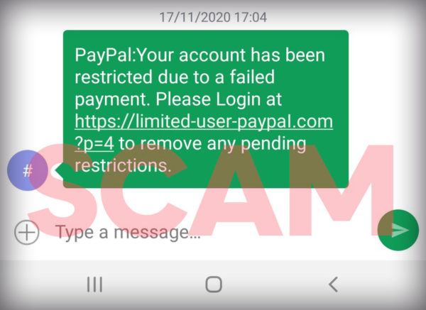PayPal Support Text Scam (2023) - Scam Detector