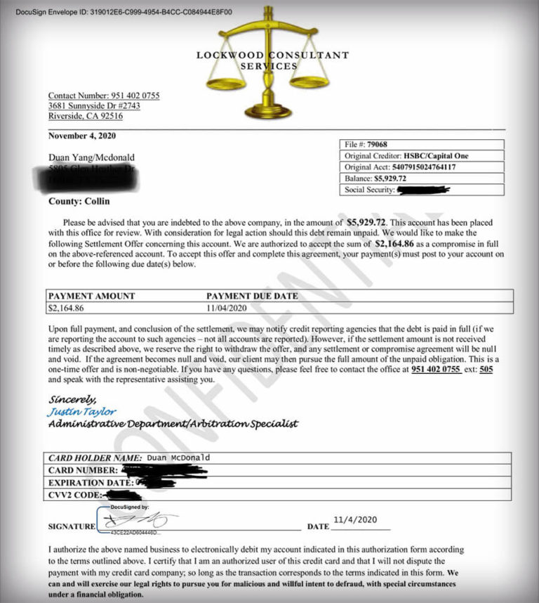 Debt Collection Call (2020) - Scam Detector