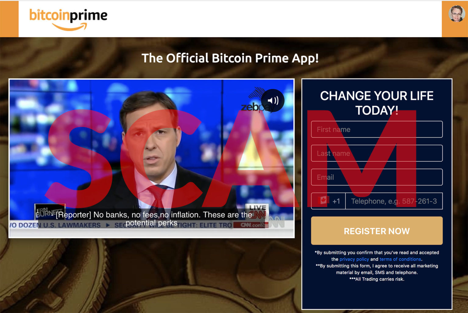 Bitcoin Prime Scam (2023) - Scam Detector