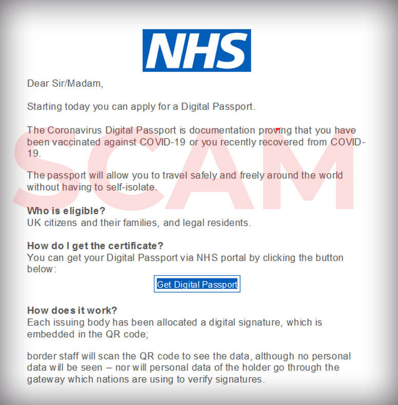 NHS Scam (2022) - Scam Detector