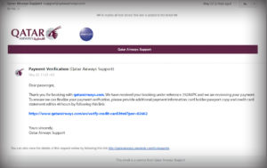 Airline Ticket Confirmation Email - Scam Detector