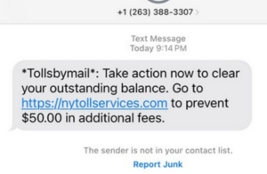 Beware of Toll Phishing Scams [E-ZPass, SunPass, NZTA, CTR, 407ETR ...